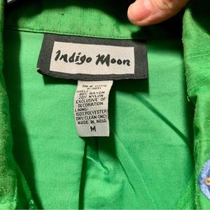 indigo moon | Jackets & Coats | Vintage Indigo Moon Embroidered Jacket ...